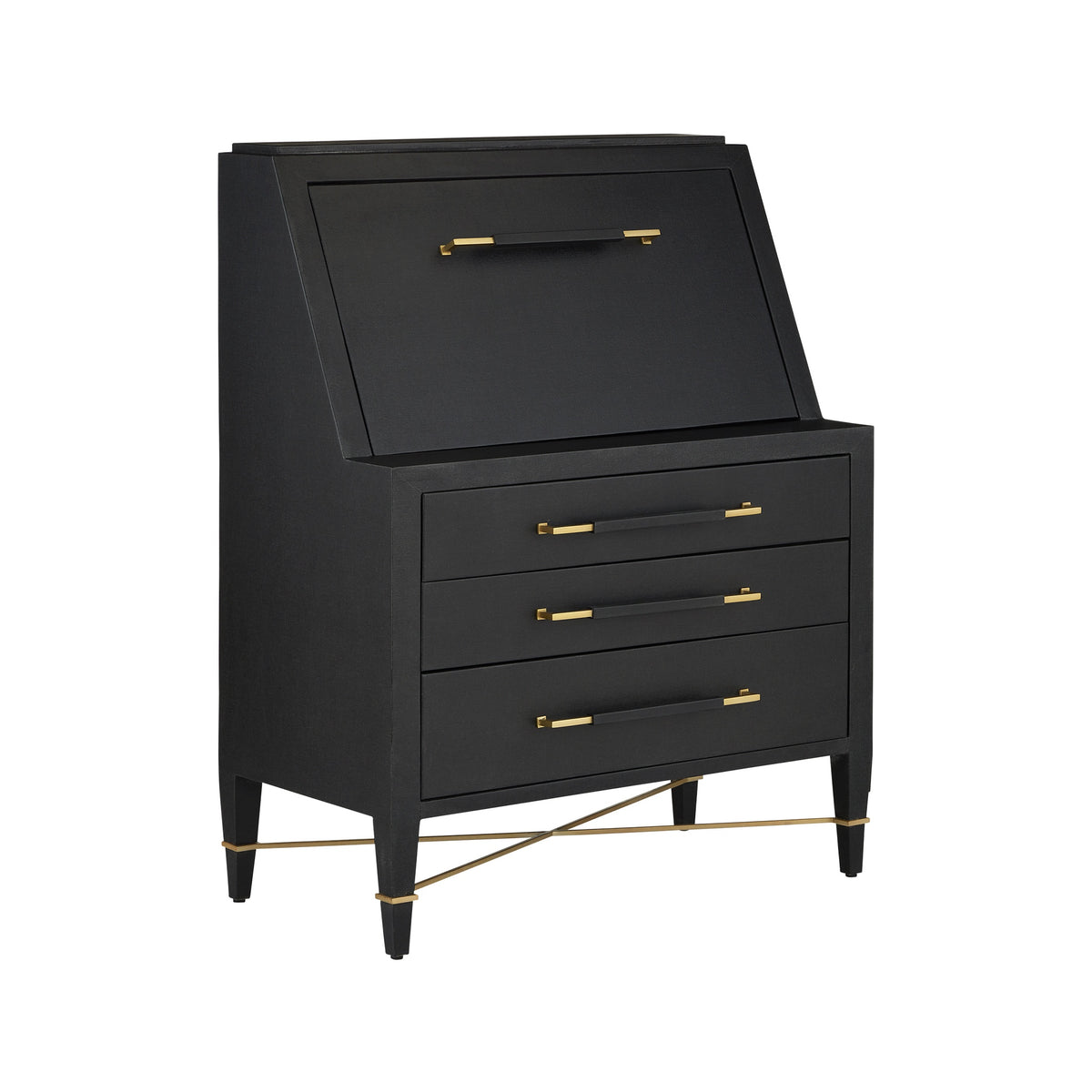 Verona Black Secretary Desk