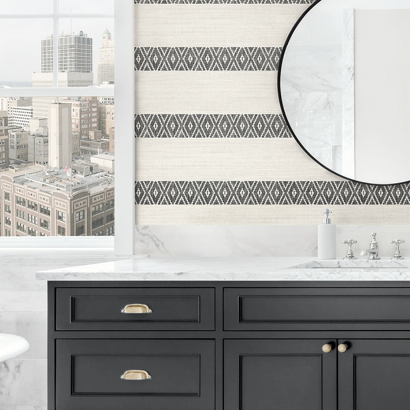 Alani Geo Stripe Coastal Haven Wallpaper