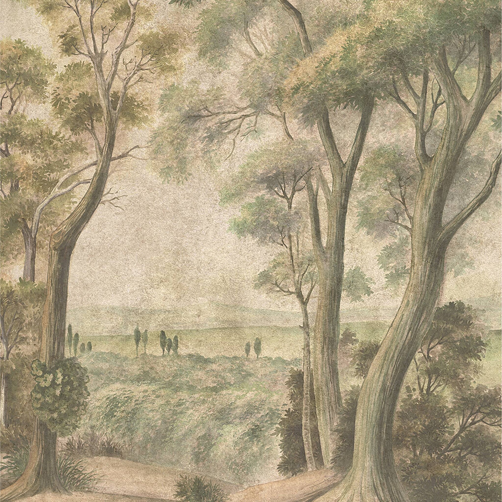 Pastorale Antiqued Wall Mural
