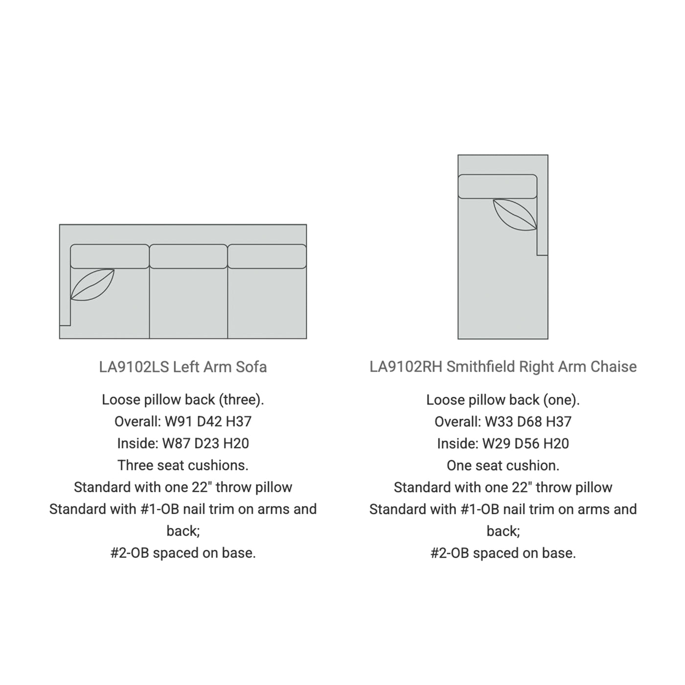 Three Piece Sectionals, Modular Sofas & More | Lillian August