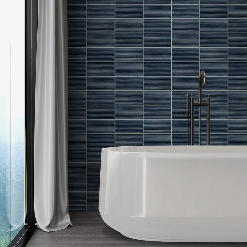 Rib Tile Peel-and-Stick Luxe Haven Wallpaper